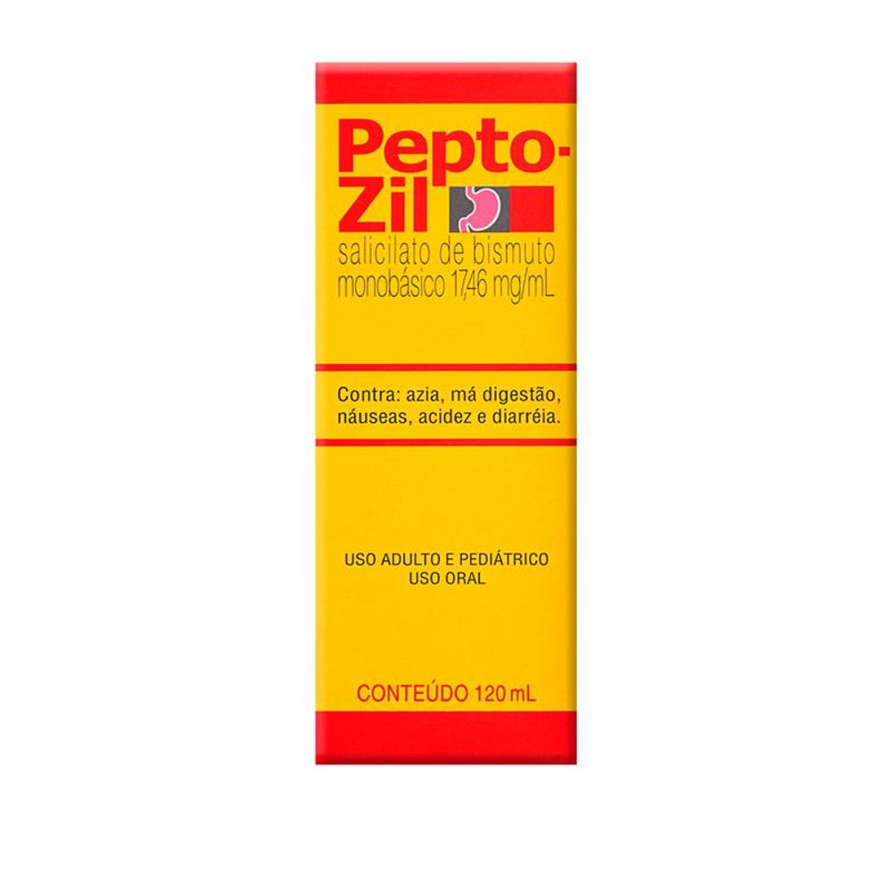 Pepto-Zil Solução Com 120Ml - drogariamoderna