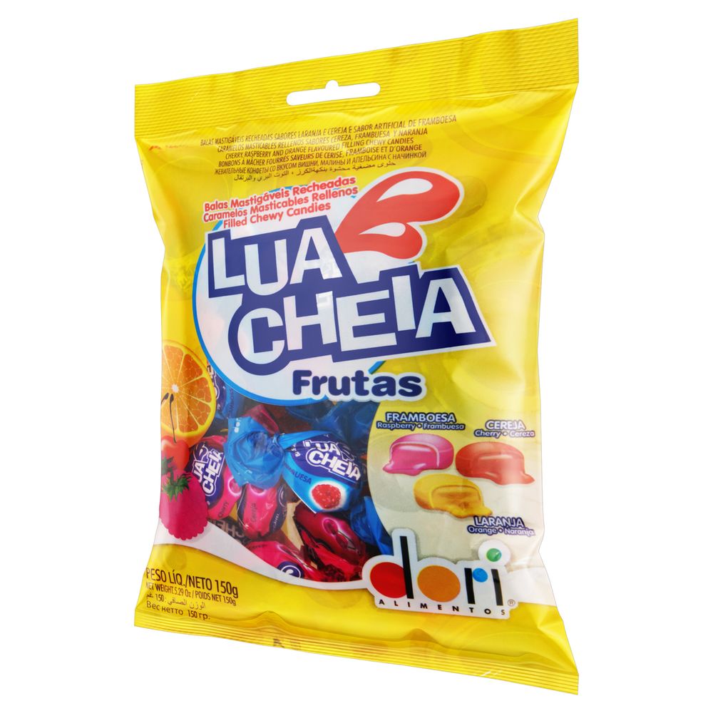 BALA DORI LUA CHEIA FRUTAS 150GR - drogariamoderna