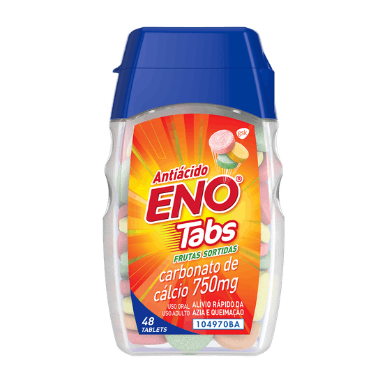 Eno Tabs 750Mg Frutas Sortidas Gsk 8 Comprimidos Mastigáveis ...